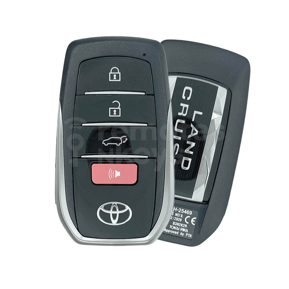 Toyota Land Cruiser 2022-2023 Original 3+1 Buttons Smart Remote Key 8A ...