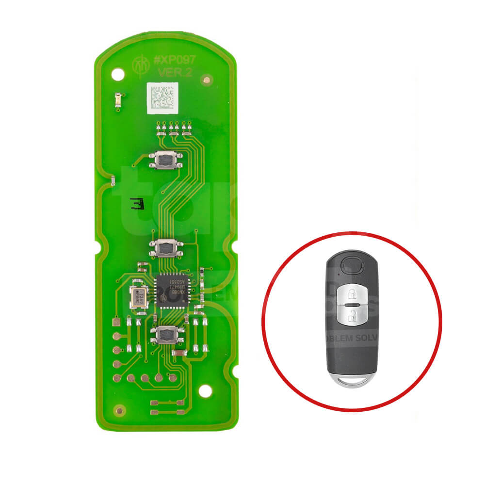 Xhorse XZMZD6EN Special PCB Remote Key 3 Buttons Exclusively for Mazda ...